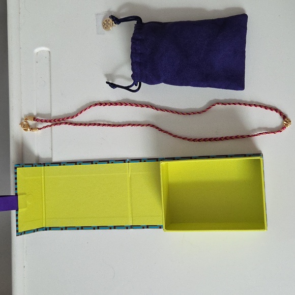 Tory Burch | Jewelry | Tory Burch Gift Set Geometric Blue And Yellow ...